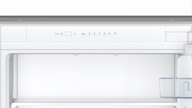 Bosch KIV87NSF0G, Built-in fridge-freezer with freezer at bottom ...